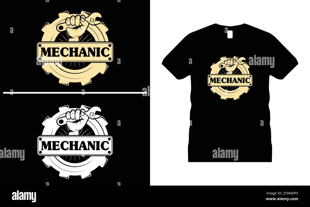 Funny Mechanical Tshirt Design and Engineer Garage Mechanic Shirt Stock ...