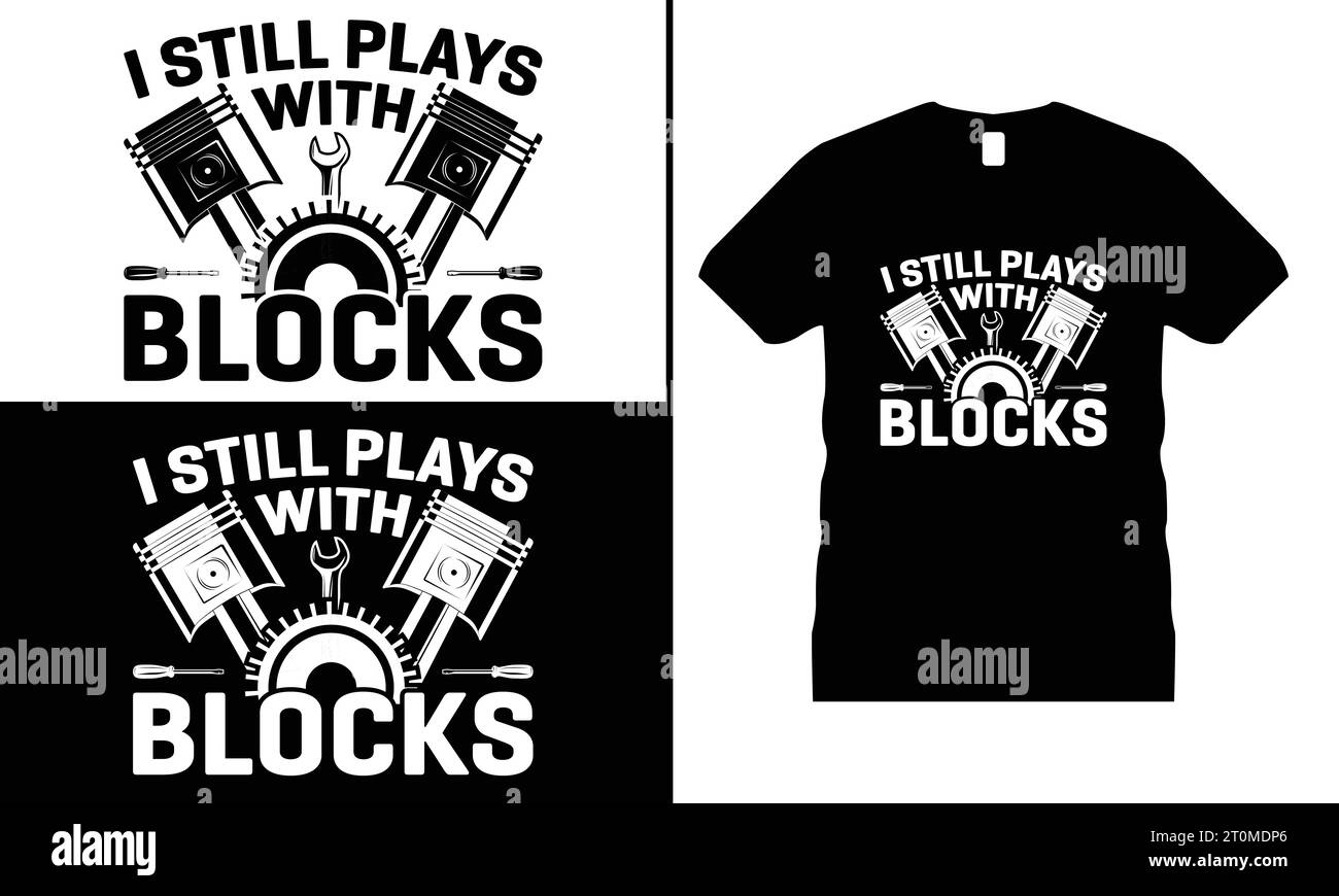 Funny Mechanical Tshirt Design and Engineer Garage Mechanic Shirt Stock ...