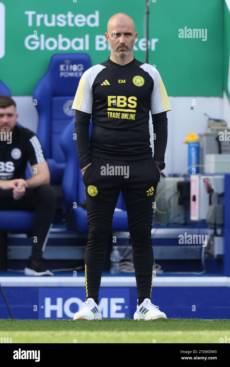 Leicester, UK. 07th Oct, 2023. Enzo Maresca (Leicester manager) at the ...