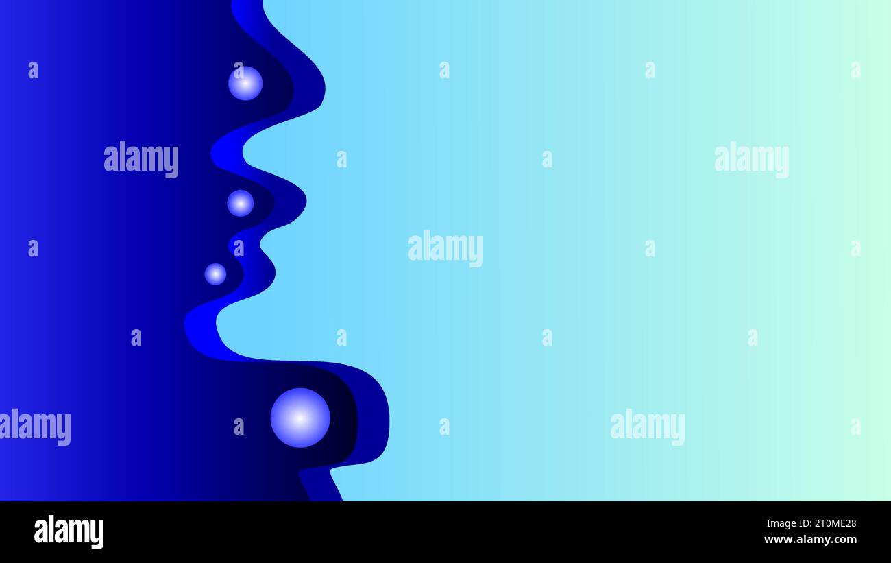 Simple blue green copy space aquatic water presentation background ...
