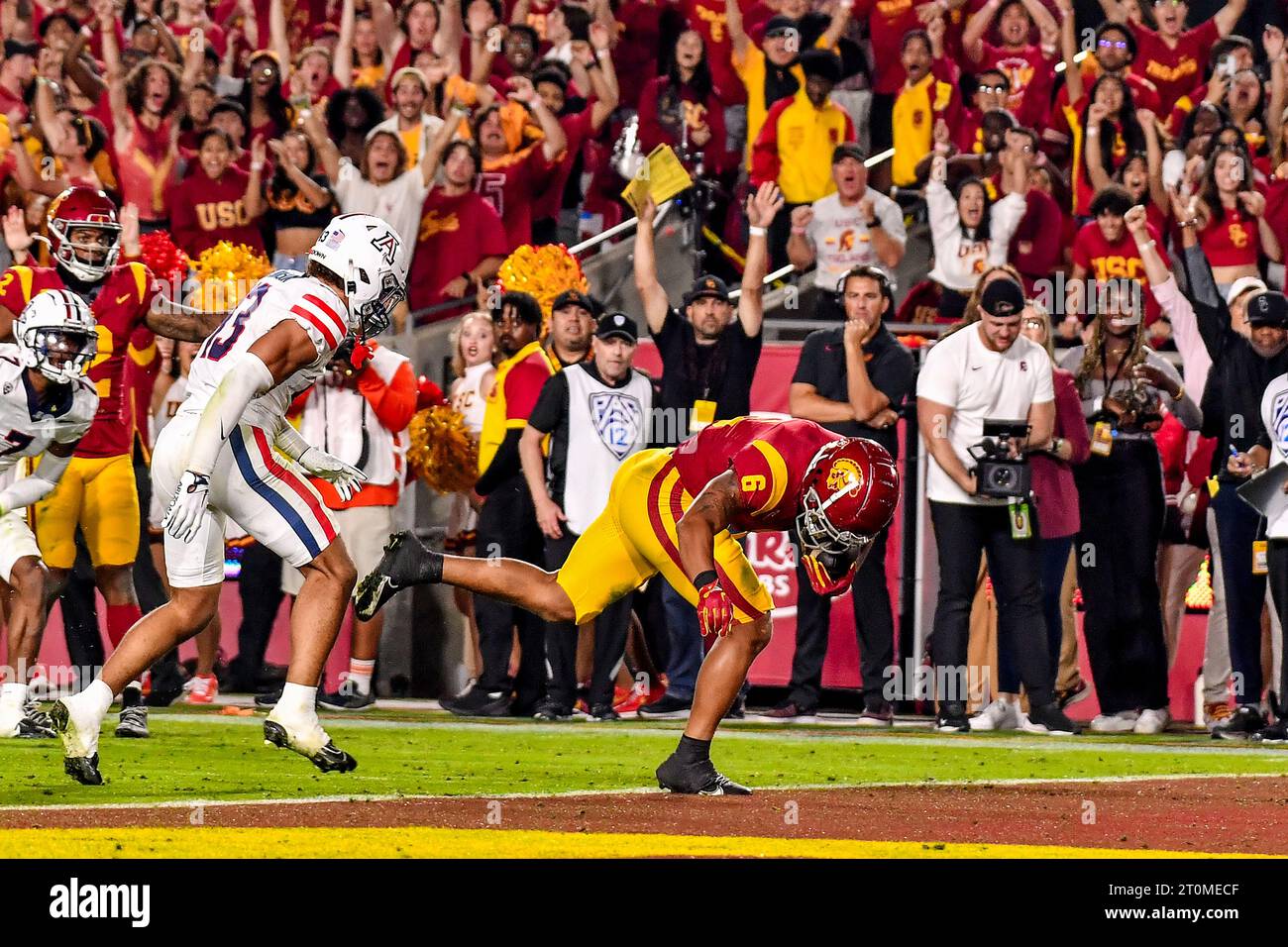 Los Angeles, CA. 7th Oct, 2023. USC Trojans running back Austin Jones ...