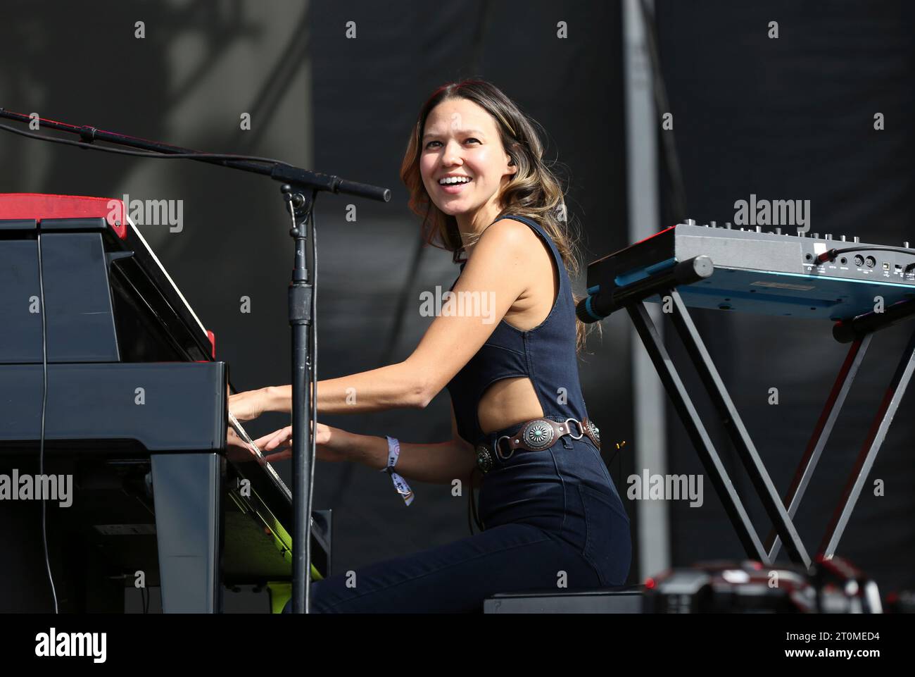 Jackie Miclau of Mt. Joy performs during the first weekend of the Austin City Limits Music ...