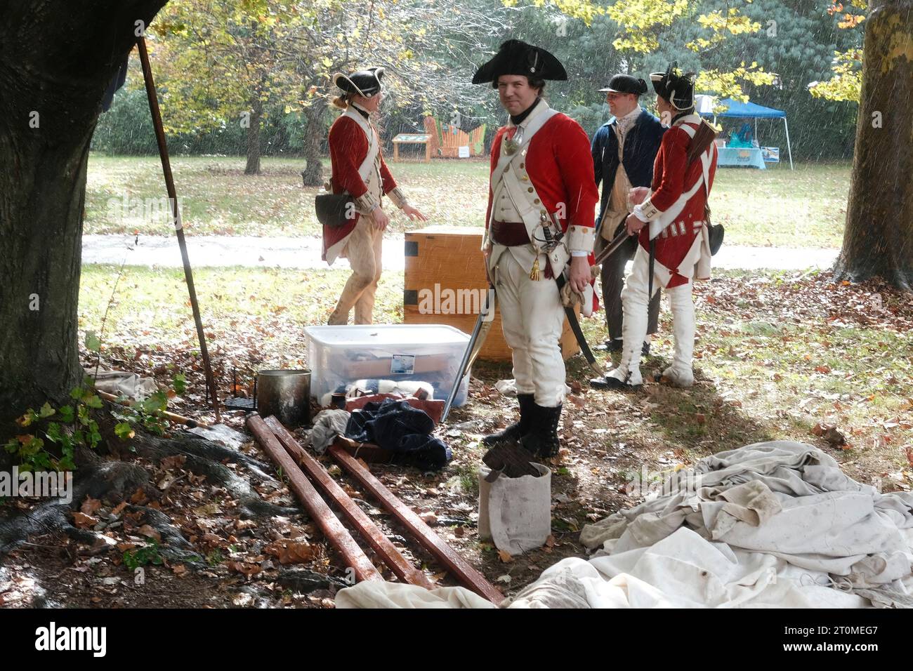 Philadelphia, United States. 07th Oct, 2023. Historic reenactors in ...