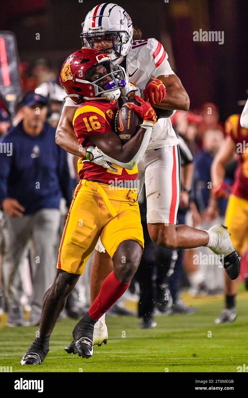Los Angeles, CA. 7th Oct, 2023. USC Trojans wide receiver Tahj ...