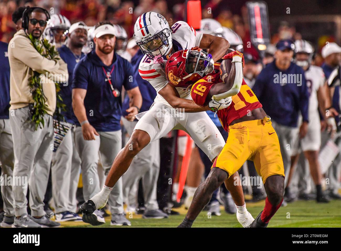 October 7, 2023 Los Angeles, CA.USC Trojans wide receiver Tahj ...