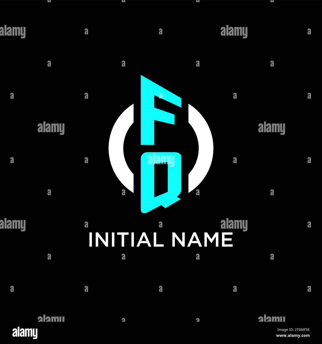 Fq minimal logo design hi-res stock photography and images - Alamy