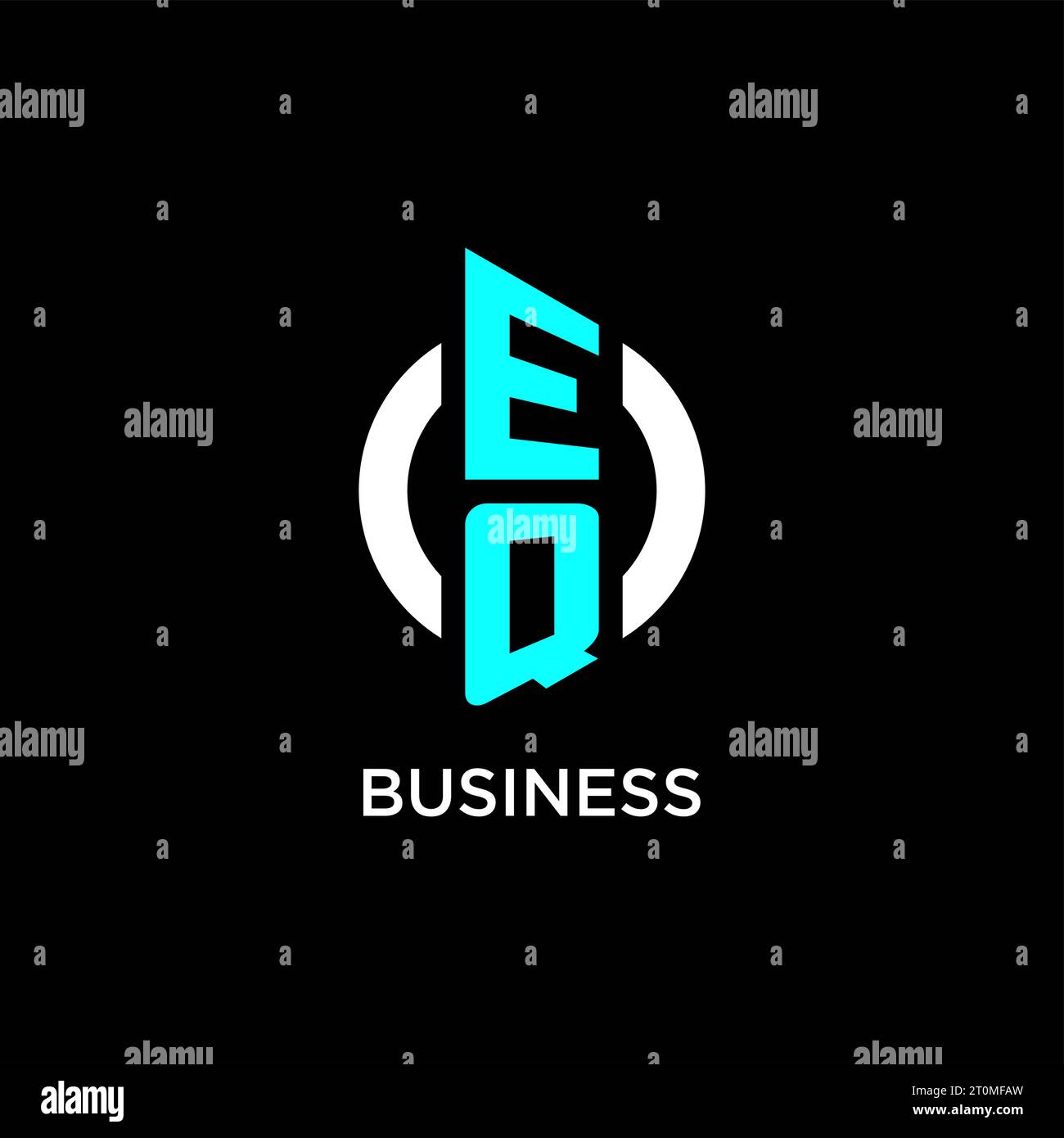 EQ circle monogram logo design ideas Stock Vector Image & Art - Alamy