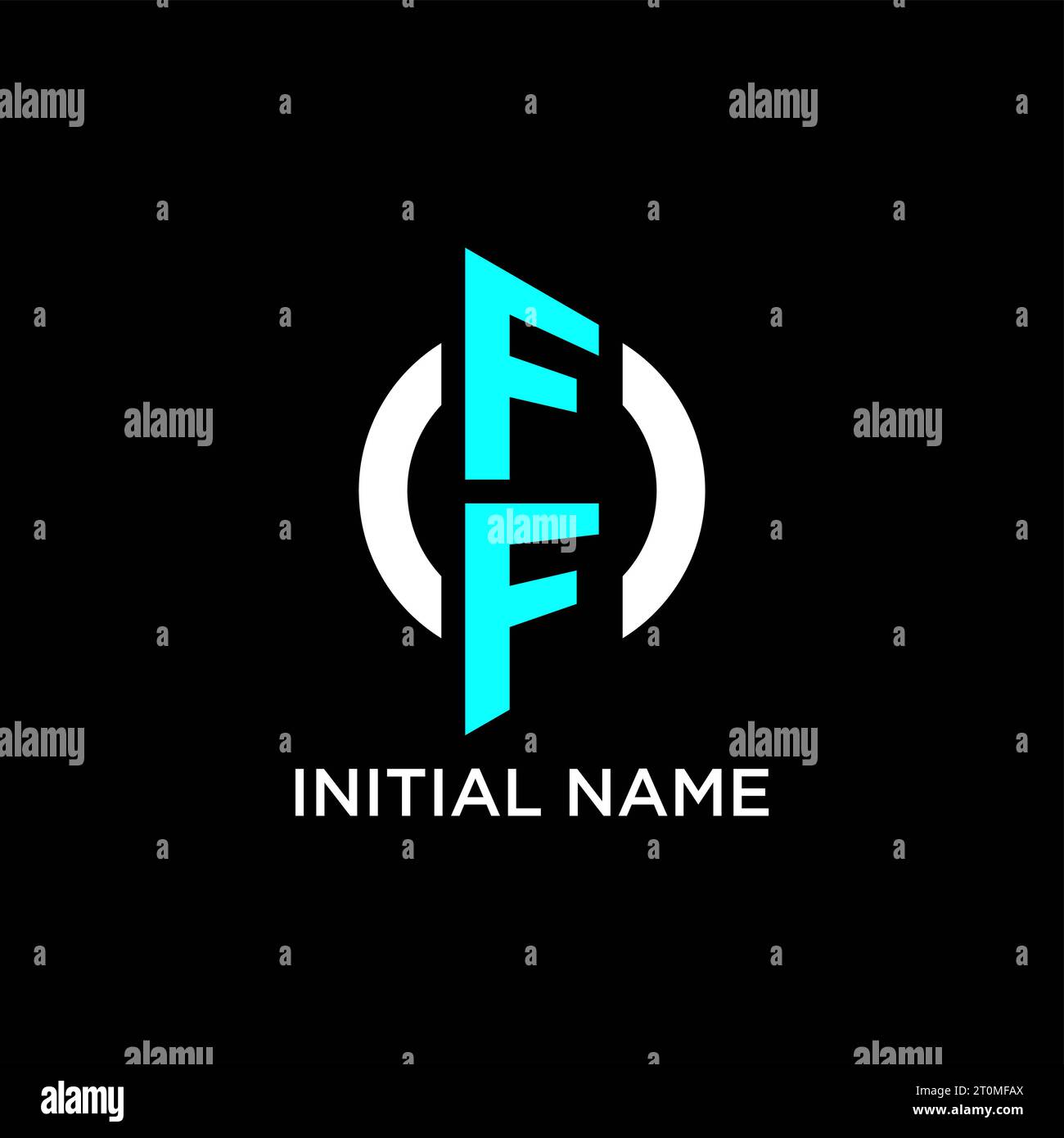 FF circle monogram logo design ideas Stock Vector Image & Art - Alamy