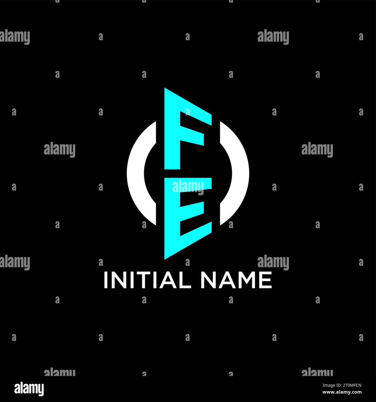 FE circle monogram logo design ideas Stock Vector Image & Art - Alamy