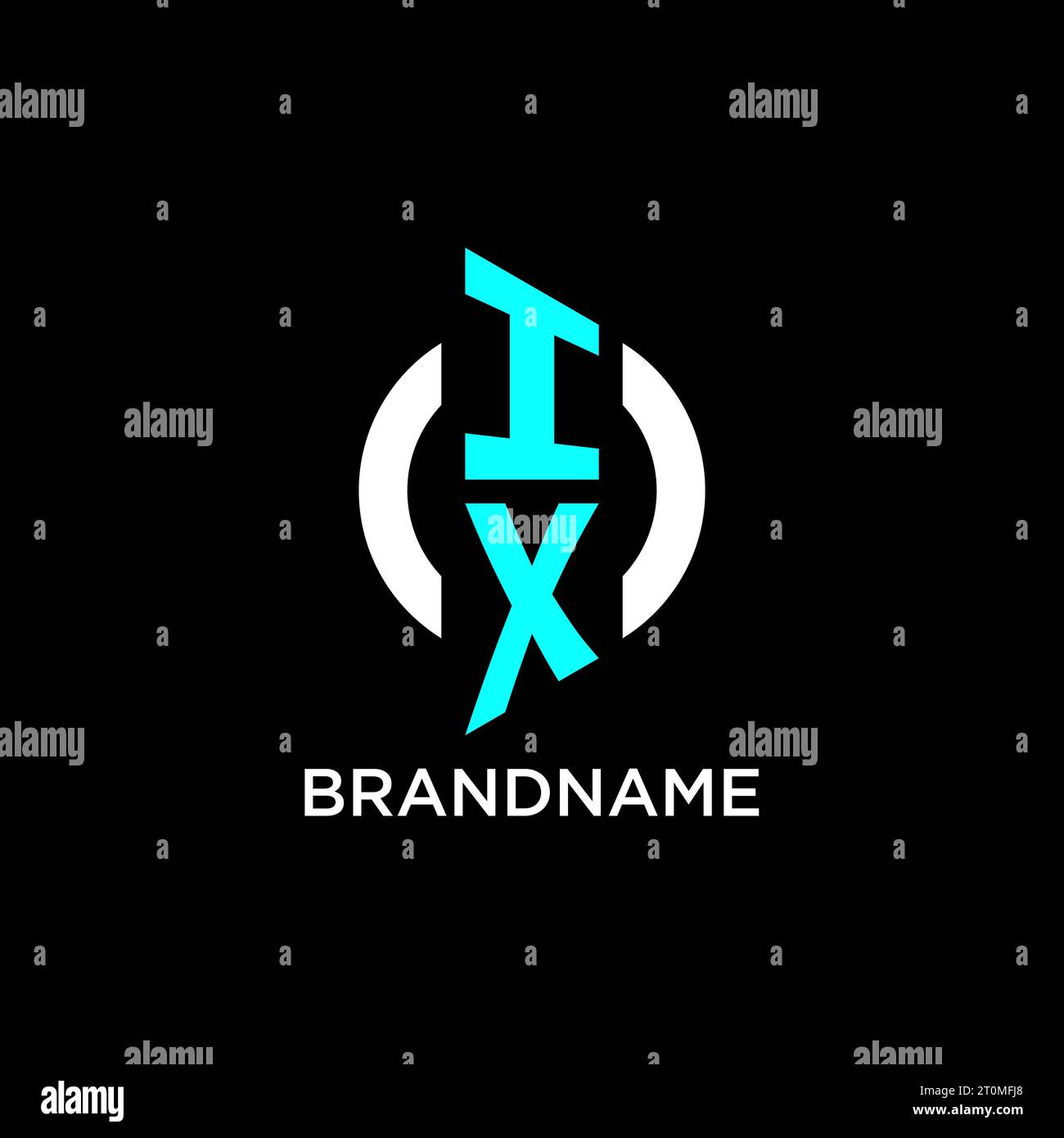 IX circle monogram logo design ideas Stock Vector Image & Art - Alamy