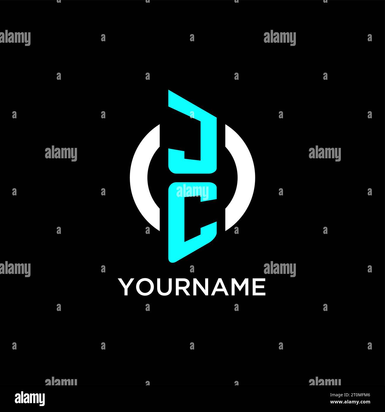 JC circle monogram logo design ideas Stock Vector Image & Art - Alamy