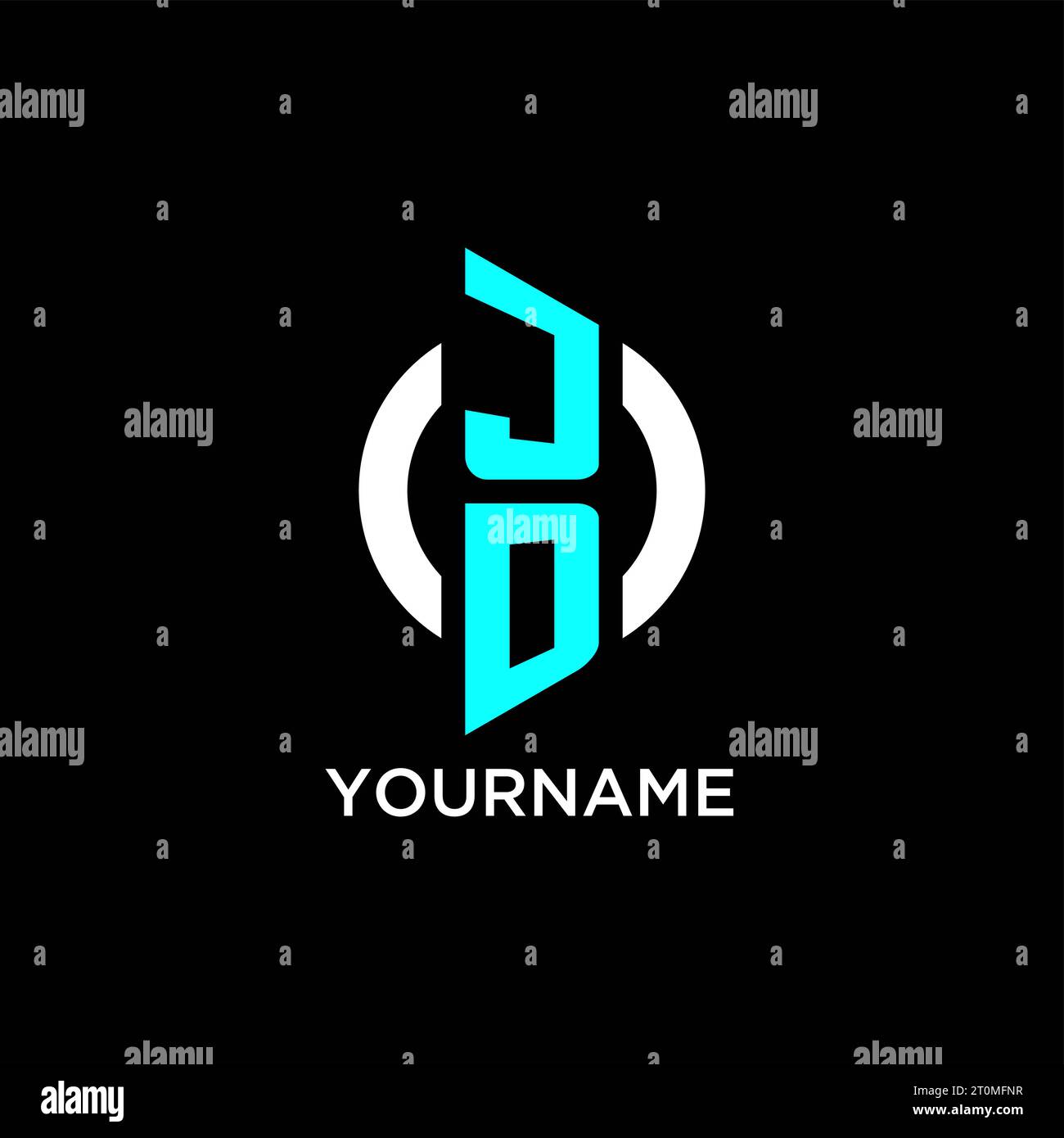 JD circle monogram logo design ideas Stock Vector Image & Art - Alamy