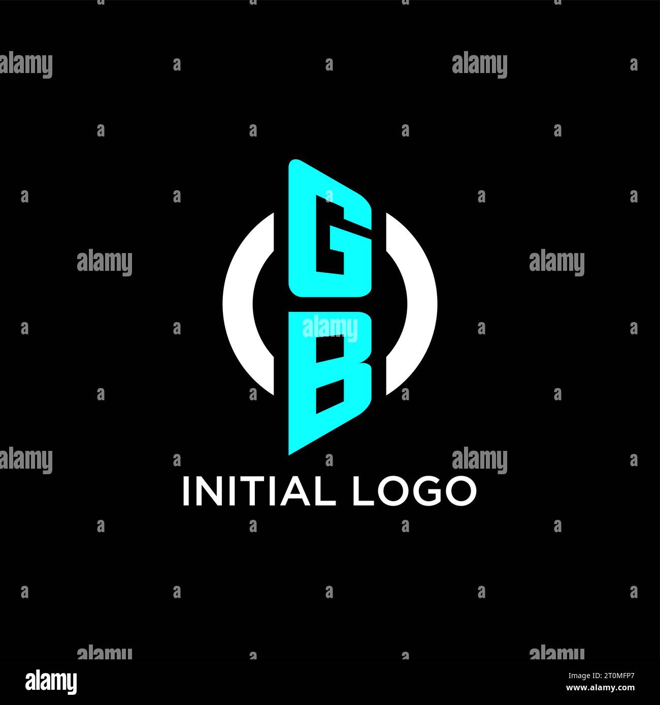 GB circle monogram logo design ideas Stock Vector Image & Art - Alamy