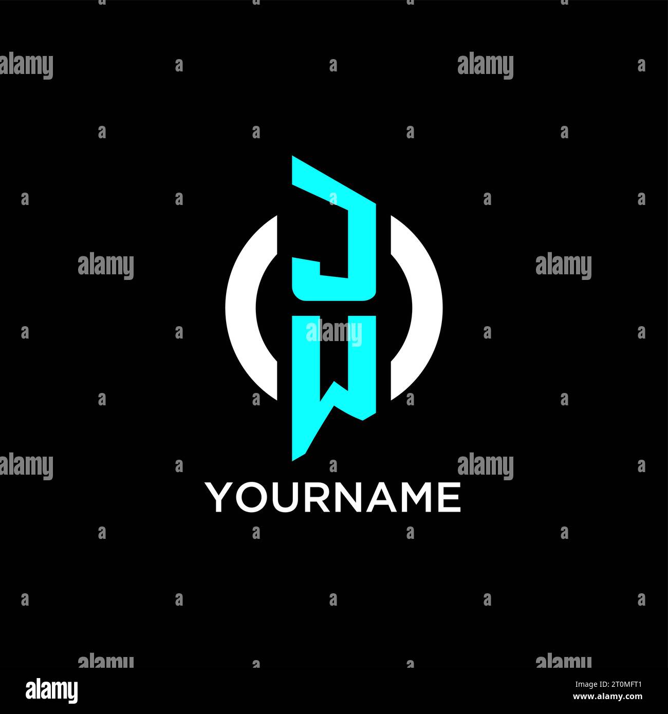 JW circle monogram logo design ideas Stock Vector Image & Art - Alamy