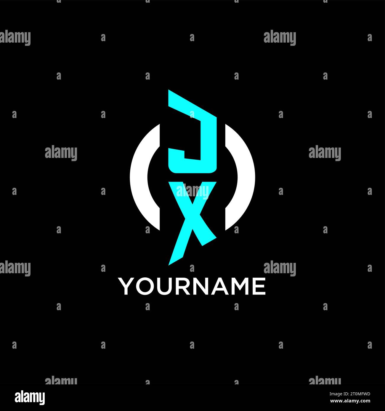 JX circle monogram logo design ideas Stock Vector Image & Art - Alamy