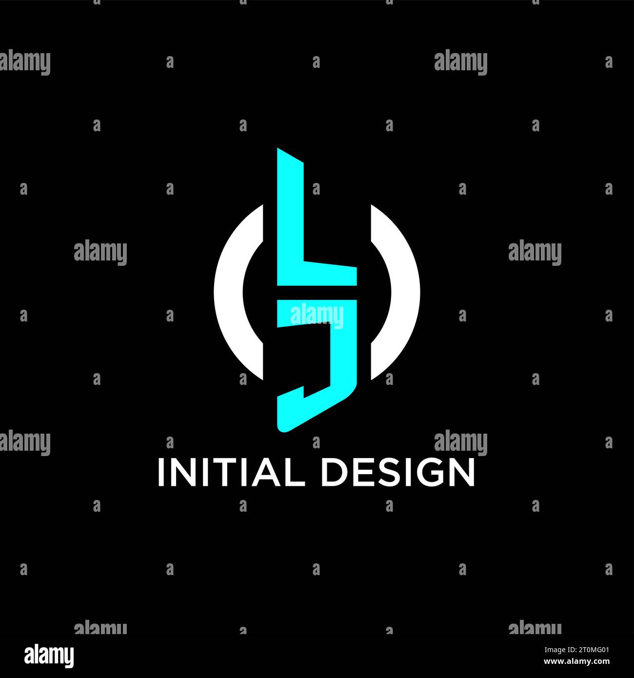 LJ circle monogram logo design ideas Stock Vector Image & Art - Alamy