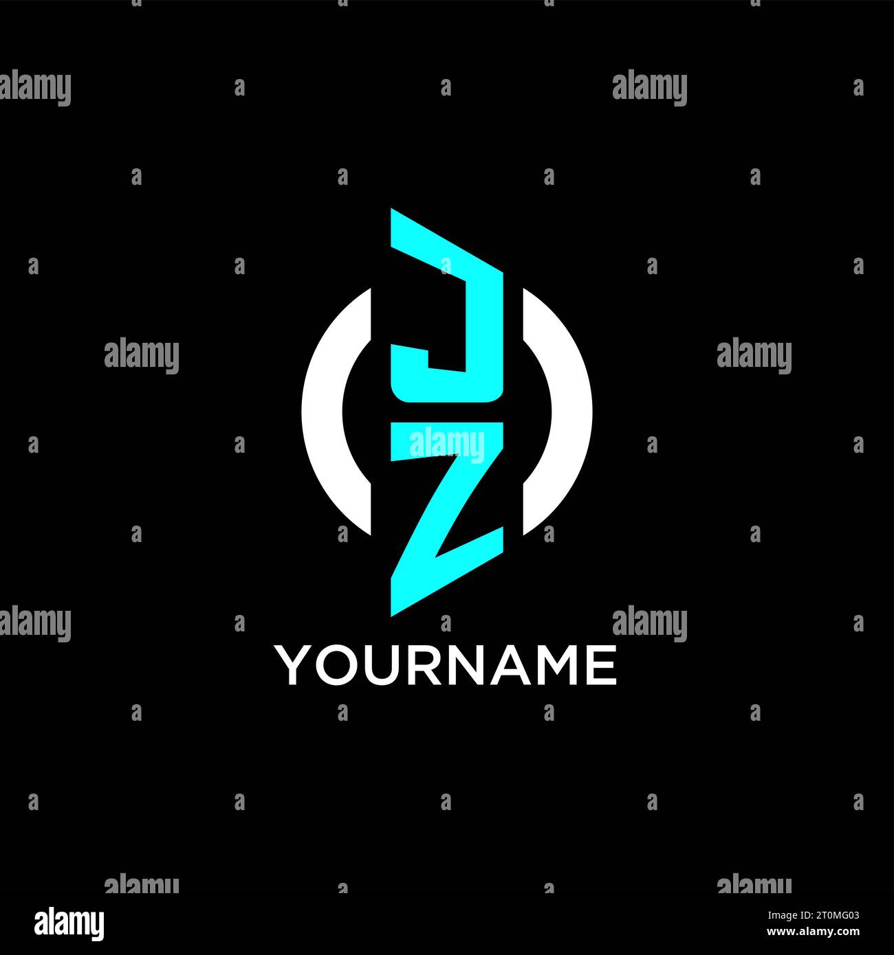 JZ circle monogram logo design ideas Stock Vector Image & Art - Alamy