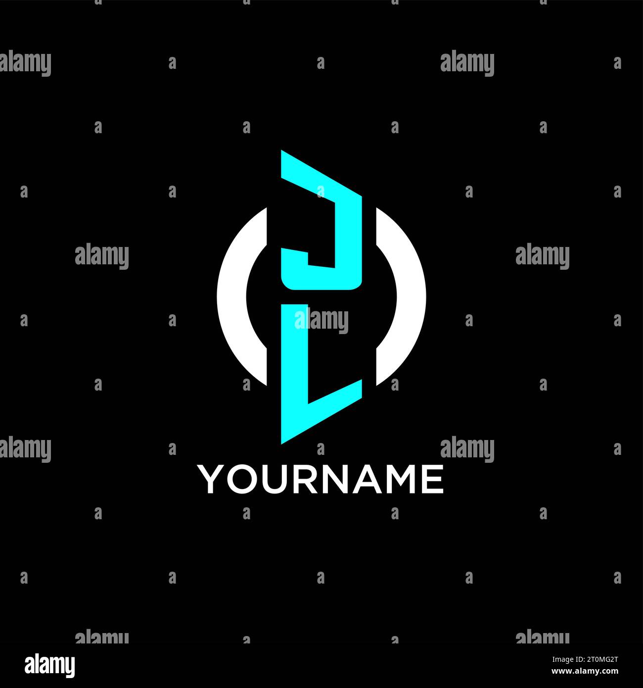 JL circle monogram logo design ideas Stock Vector Image & Art - Alamy