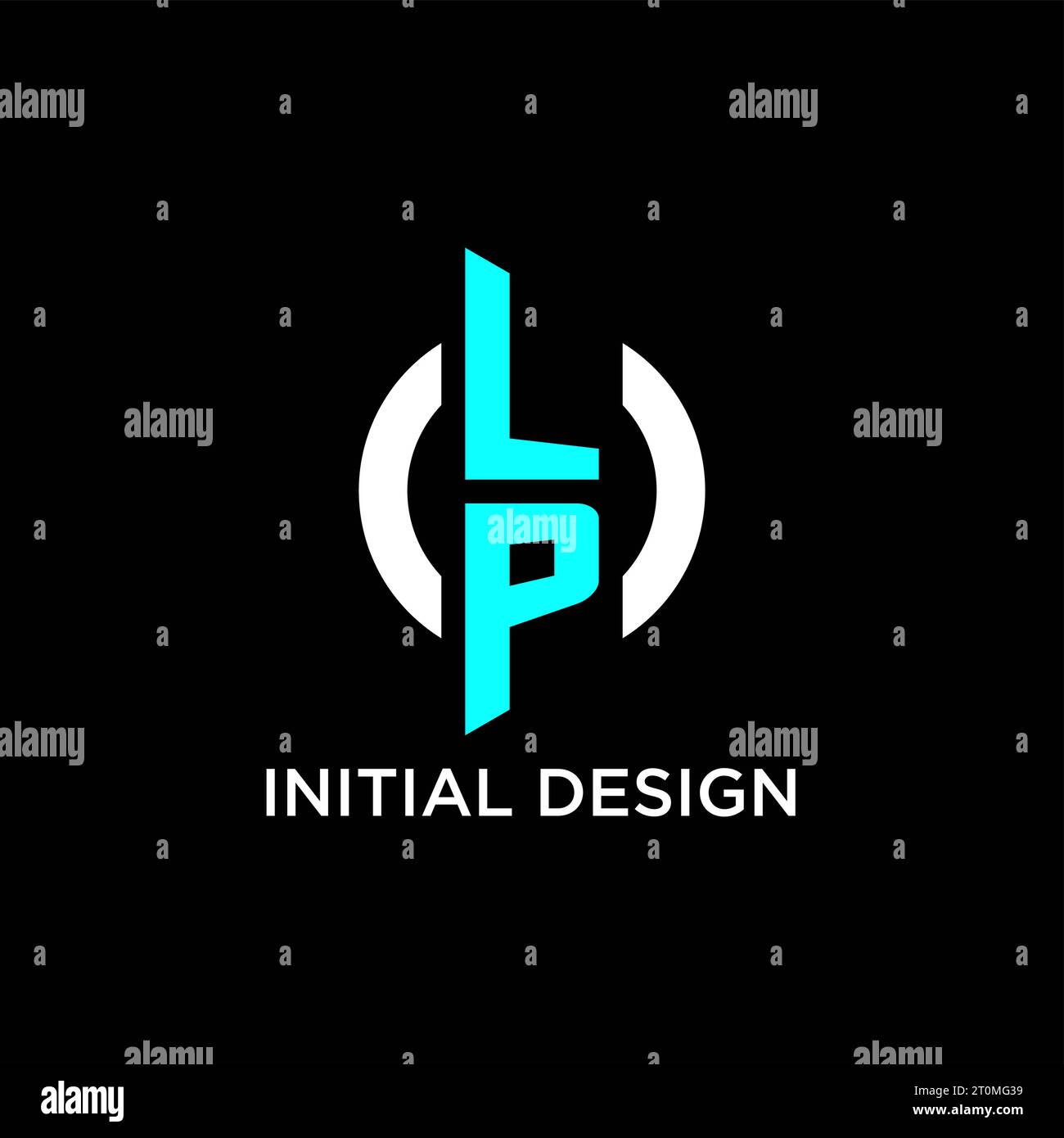 LP circle monogram logo design ideas Stock Vector Image & Art - Alamy