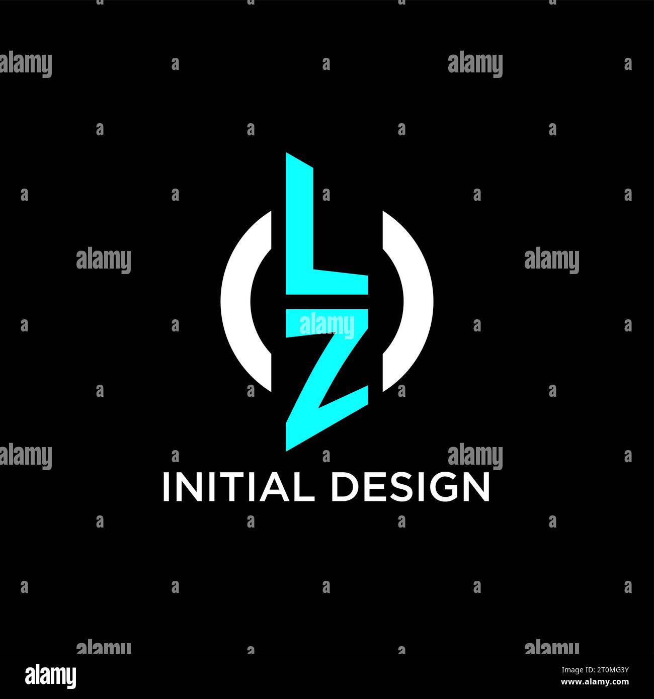 LZ circle monogram logo design ideas Stock Vector Image & Art - Alamy