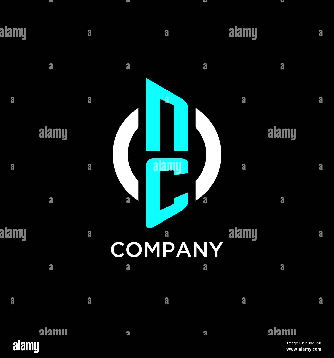 NC circle monogram logo design ideas Stock Vector Image & Art - Alamy