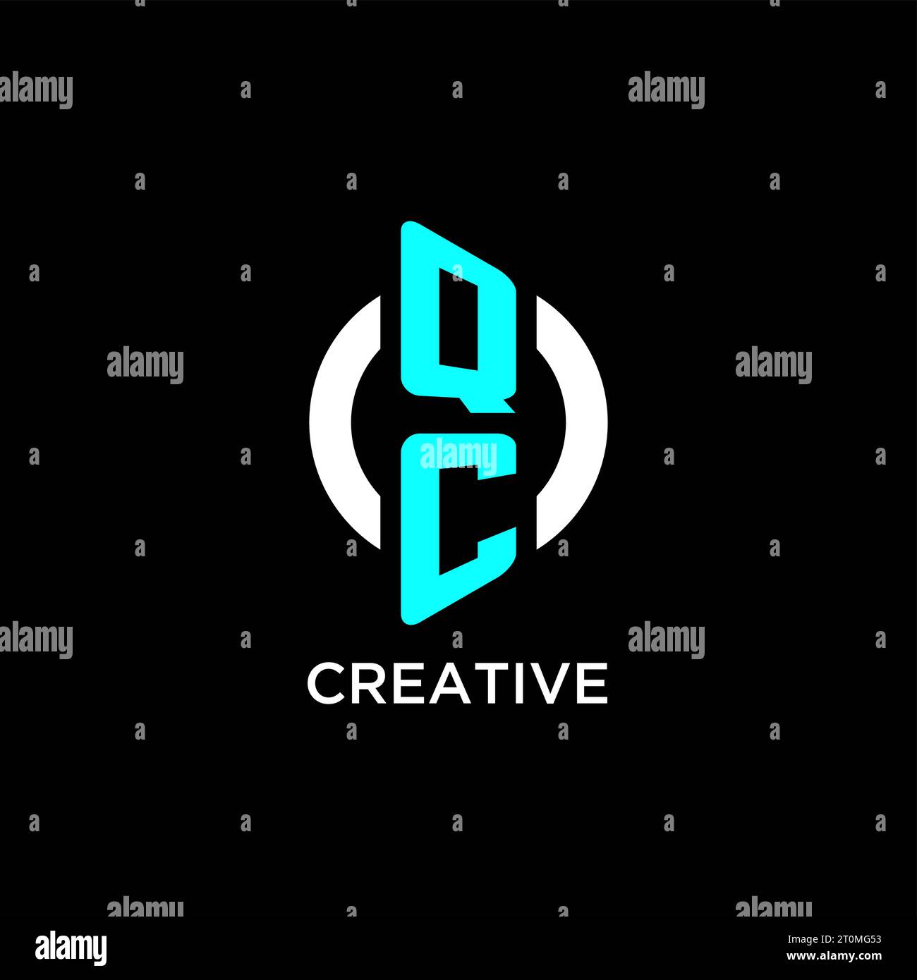 Qc logo design hi-res stock photography and images - Alamy