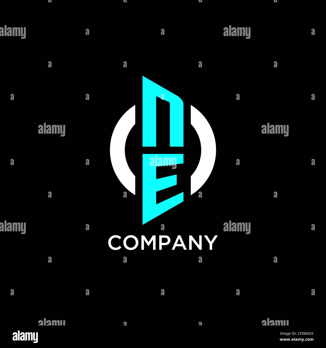 NE circle monogram logo design ideas Stock Vector Image & Art - Alamy