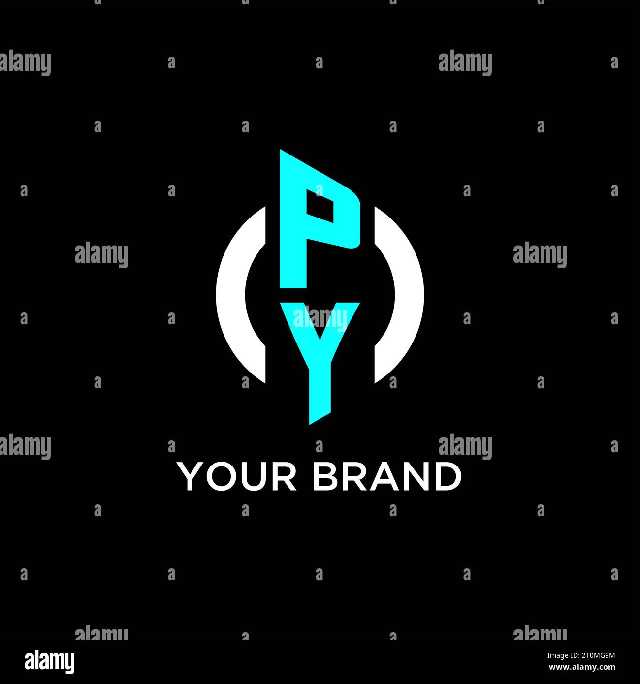 Py logo design hi-res stock photography and images - Alamy
