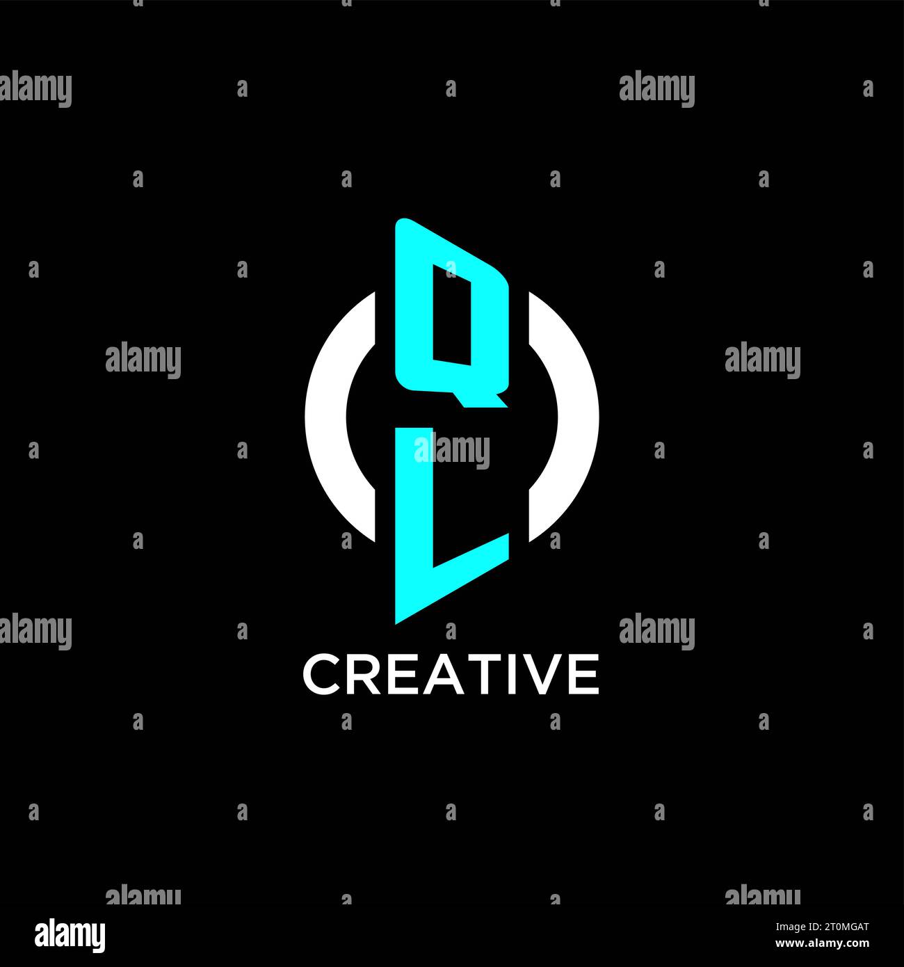 QL circle monogram logo design ideas Stock Vector Image & Art - Alamy