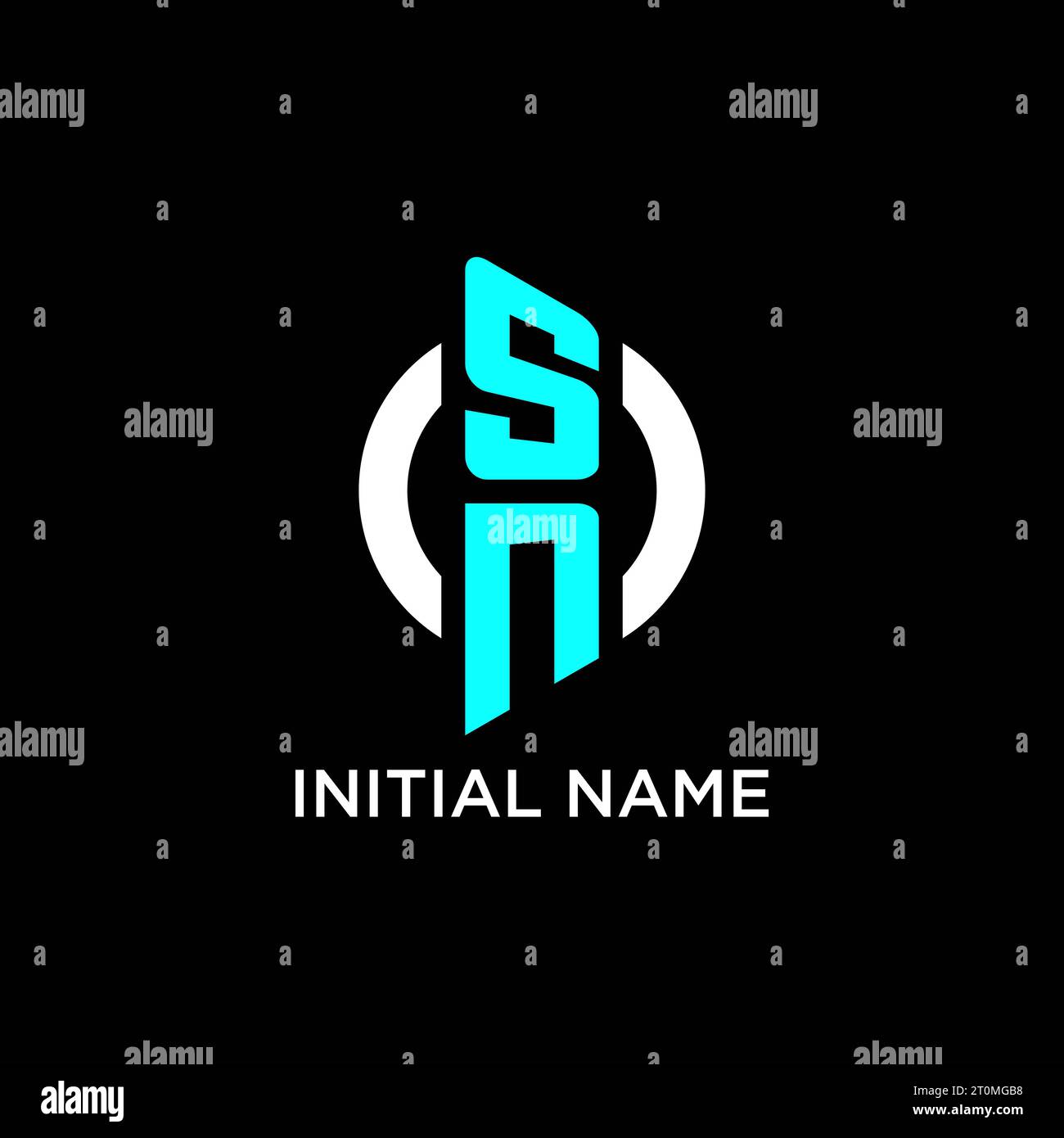 SN circle monogram logo design ideas Stock Vector Image & Art - Alamy