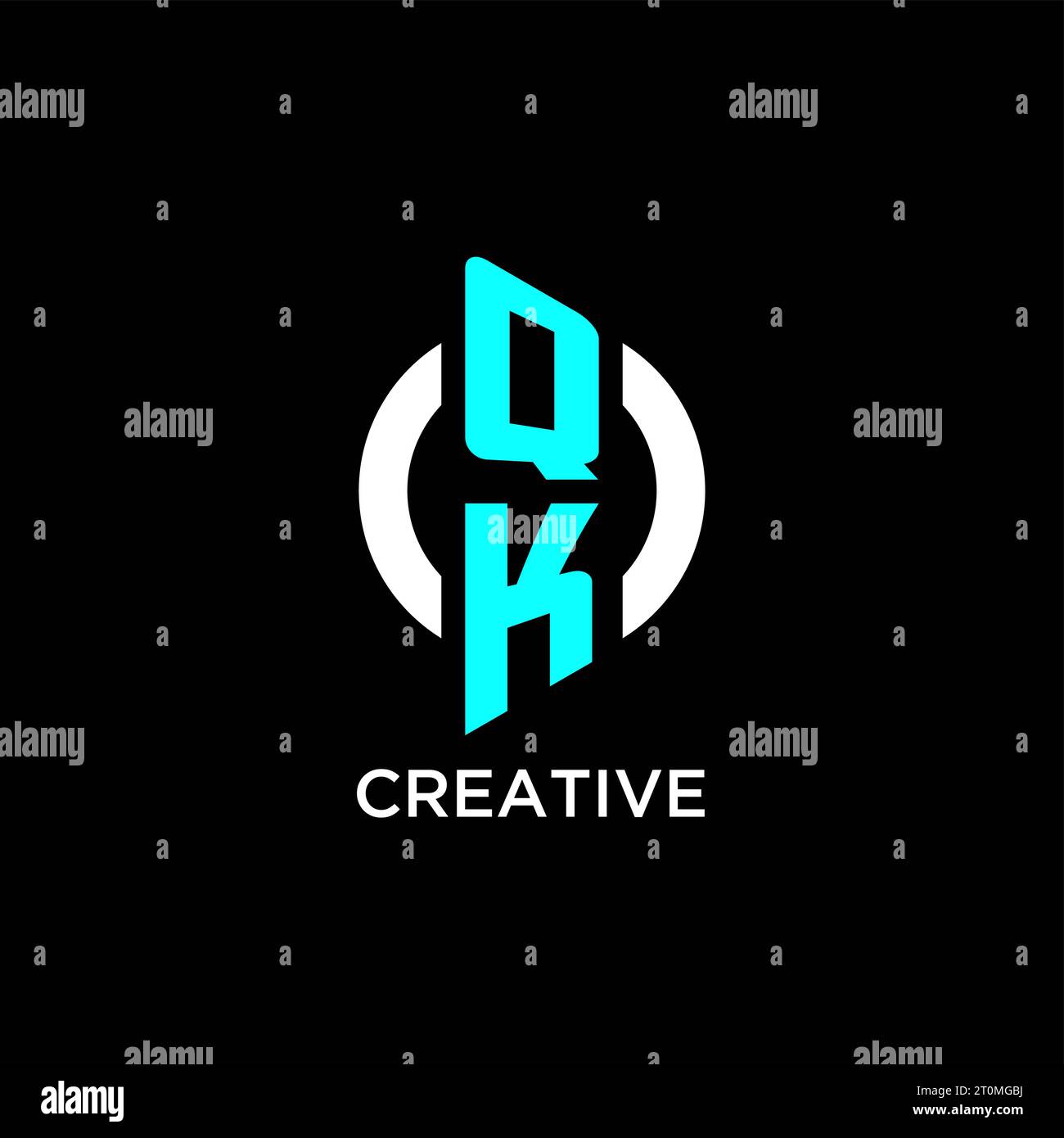 Qk logo design hi-res stock photography and images - Alamy