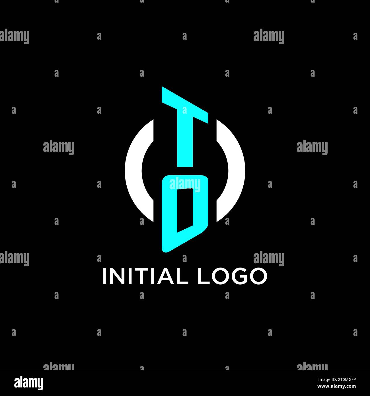 TO circle monogram logo design ideas Stock Vector Image & Art - Alamy