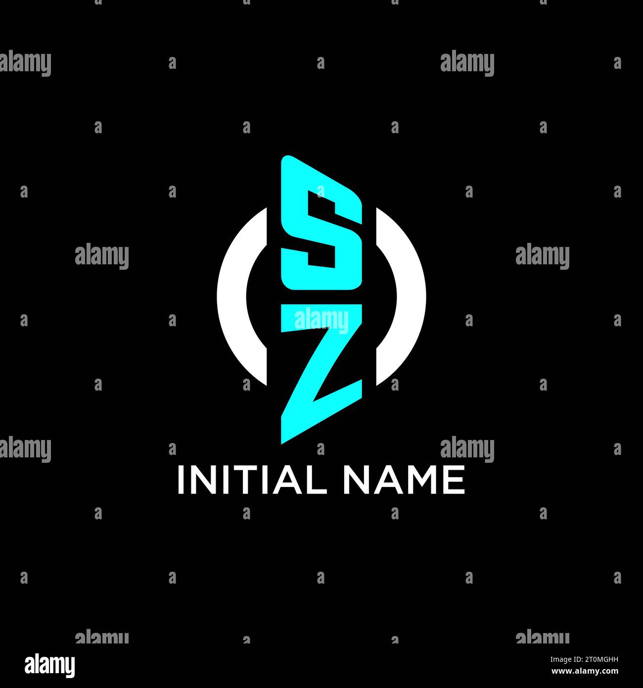 Sz minimal logo design hi-res stock photography and images - Alamy