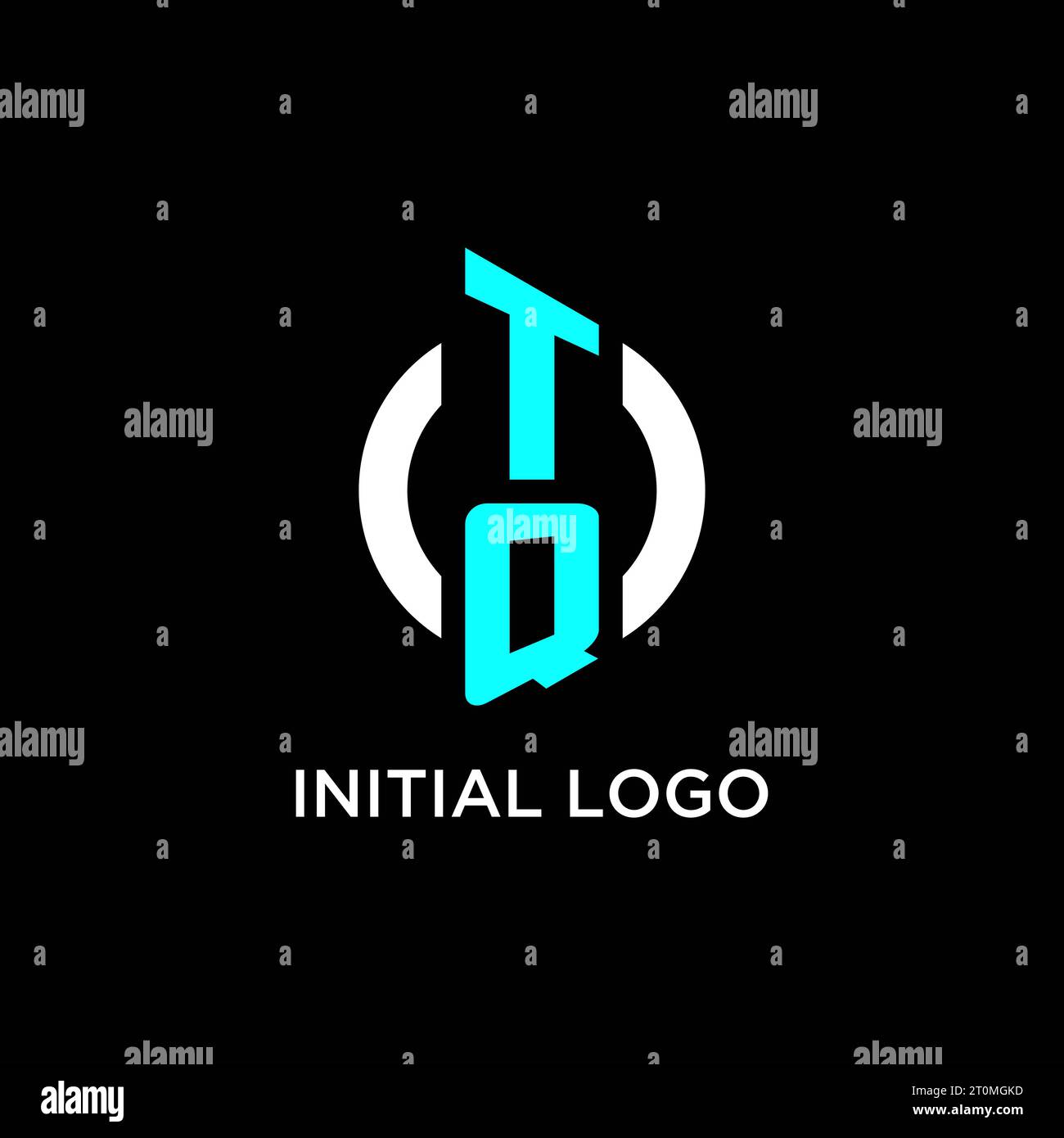 TQ circle monogram logo design ideas Stock Vector Image & Art - Alamy