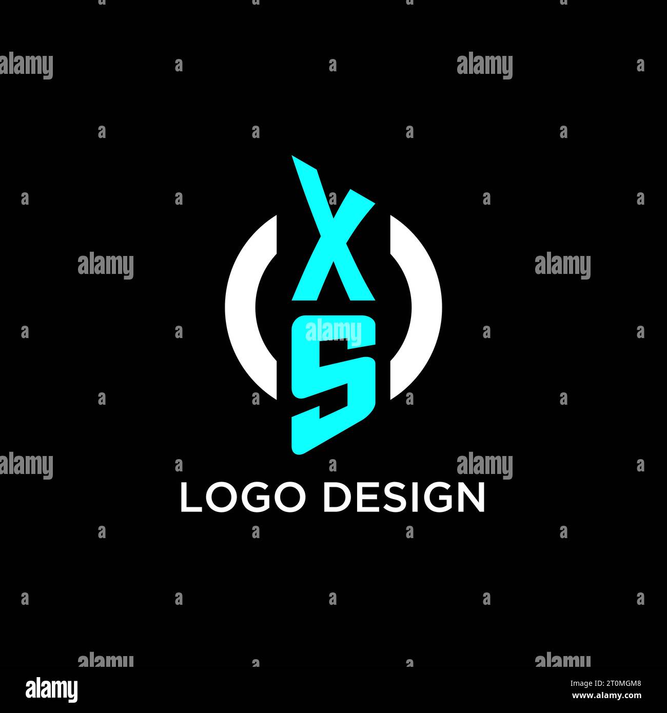 XS circle monogram logo design ideas Stock Vector Image & Art - Alamy
