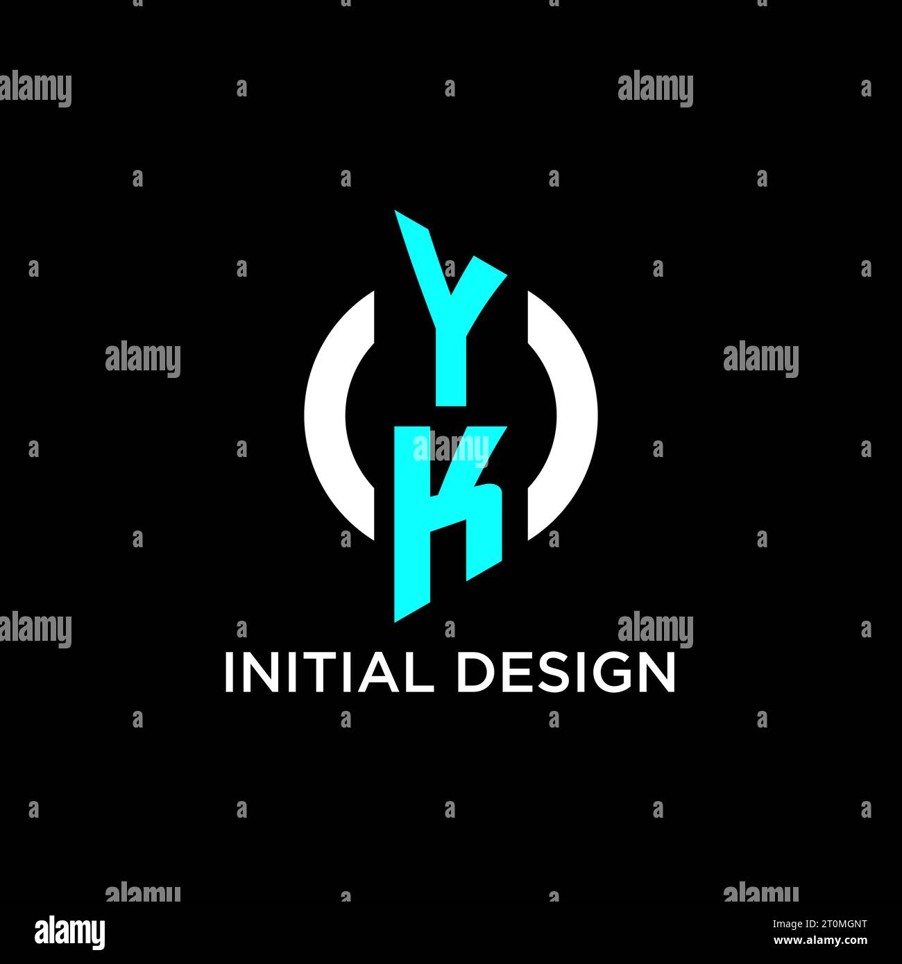 YK circle monogram logo design ideas Stock Vector Image & Art - Alamy