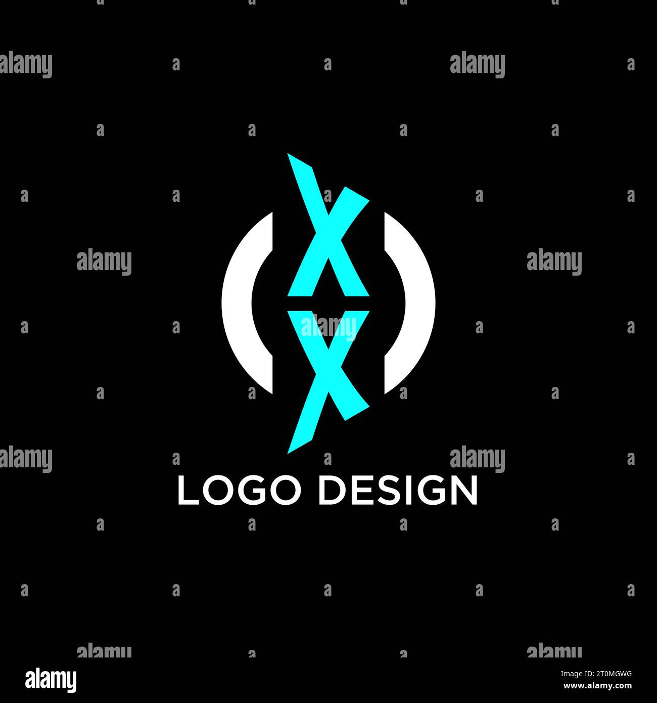 XX circle monogram logo design ideas Stock Vector Image & Art - Alamy
