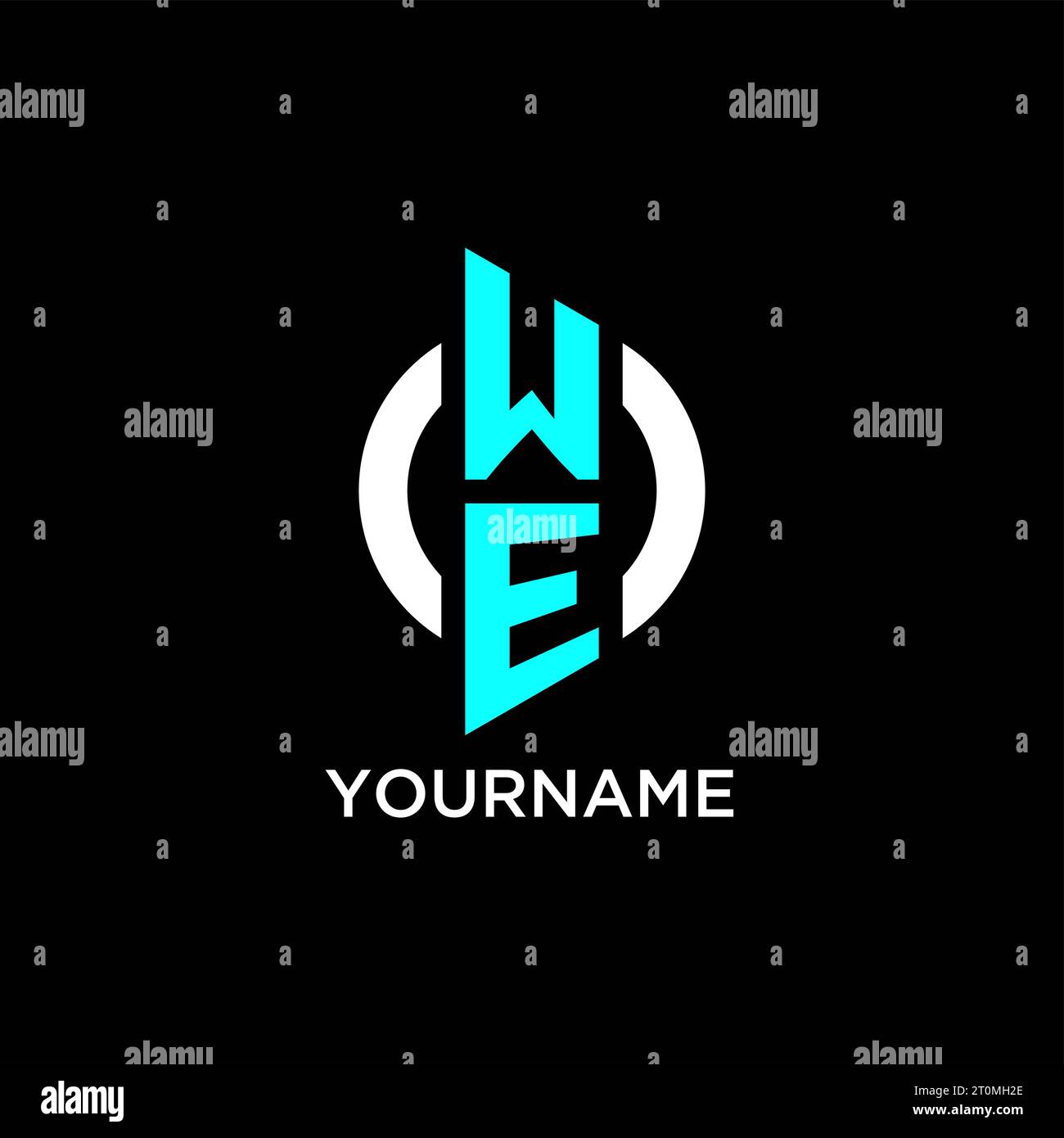 Circle monogram vectors hi-res stock photography and images - Alamy