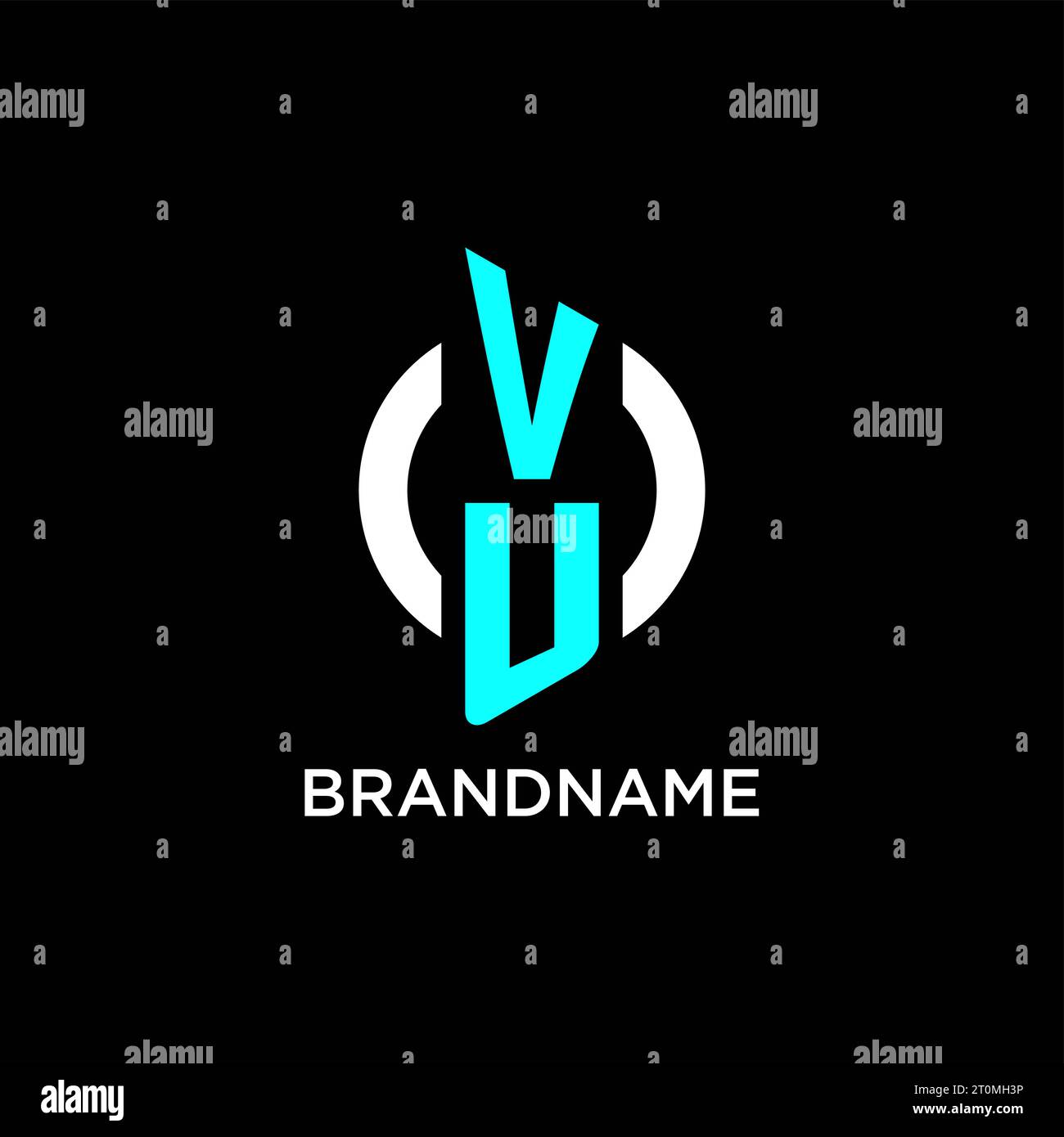 Vu minimal logo design hi-res stock photography and images - Alamy