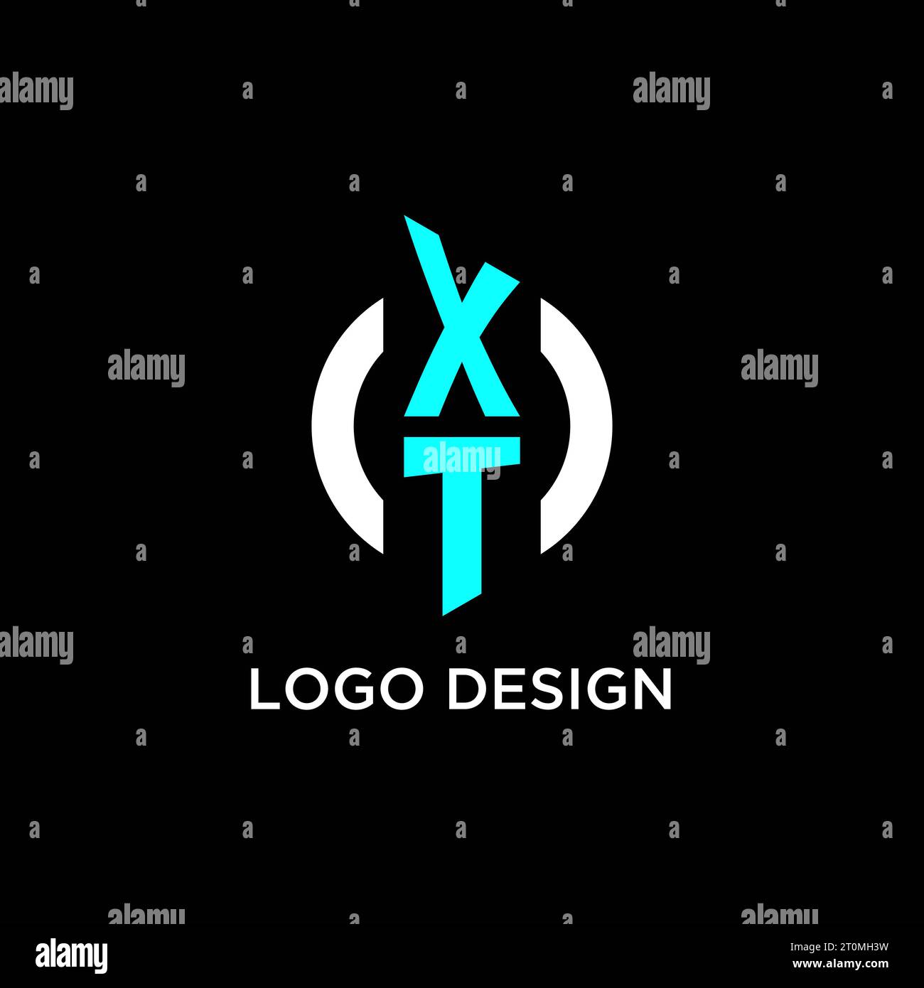 Xt logo design hi-res stock photography and images - Alamy