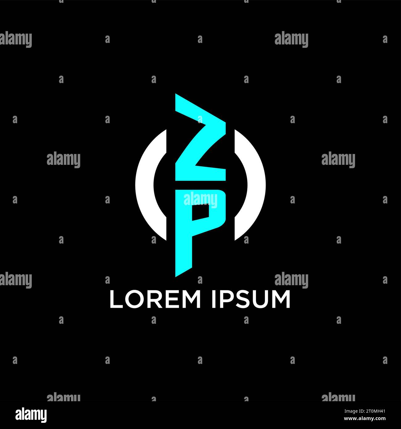 ZP circle monogram logo design ideas Stock Vector Image & Art - Alamy