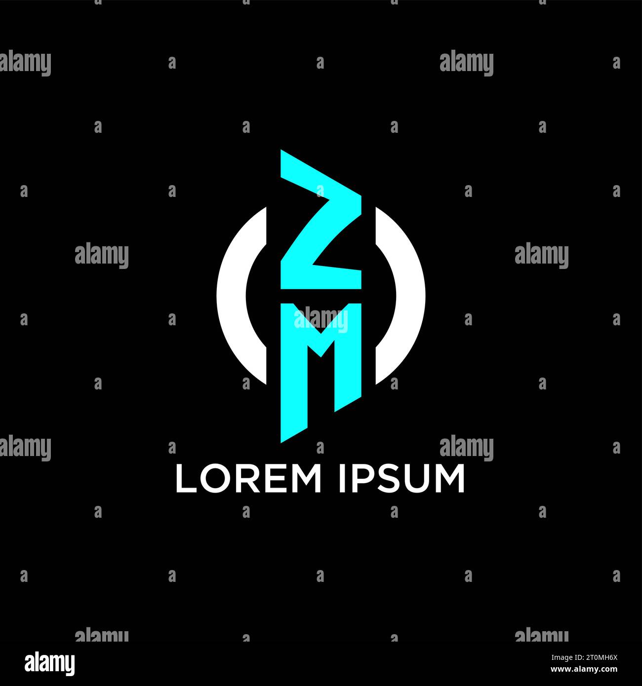 Zm logo design hi-res stock photography and images - Alamy