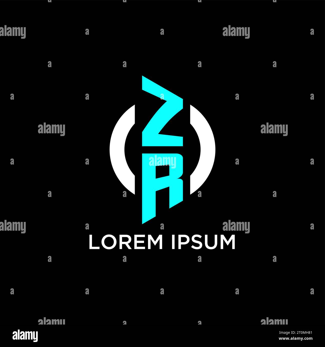 ZR circle monogram logo design ideas Stock Vector Image & Art - Alamy