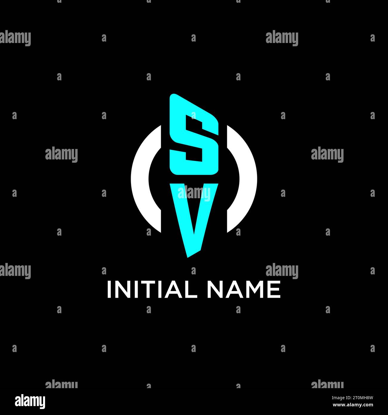 Sv logo design hi-res stock photography and images - Alamy
