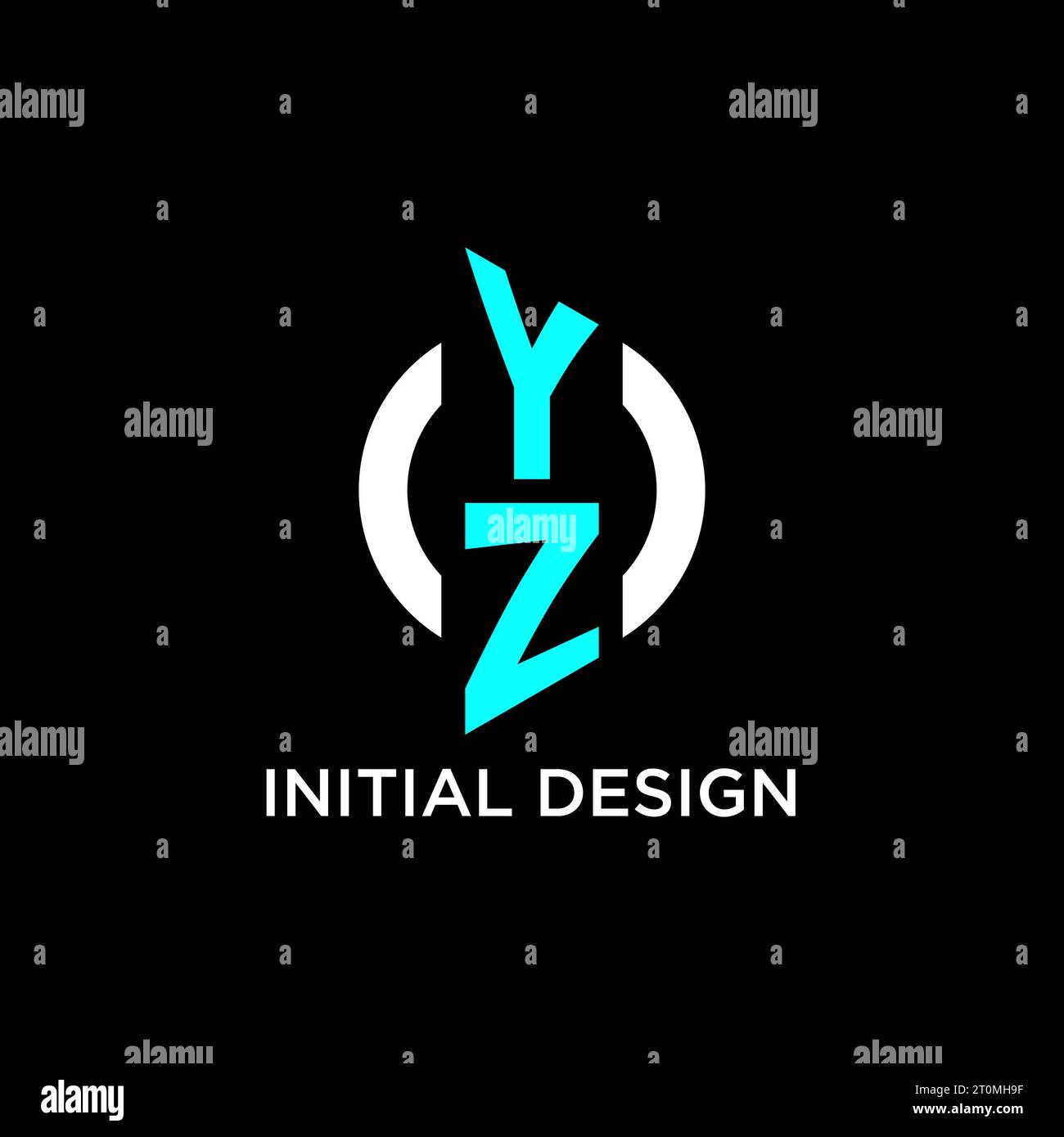 YZ circle monogram logo design ideas Stock Vector Image & Art - Alamy