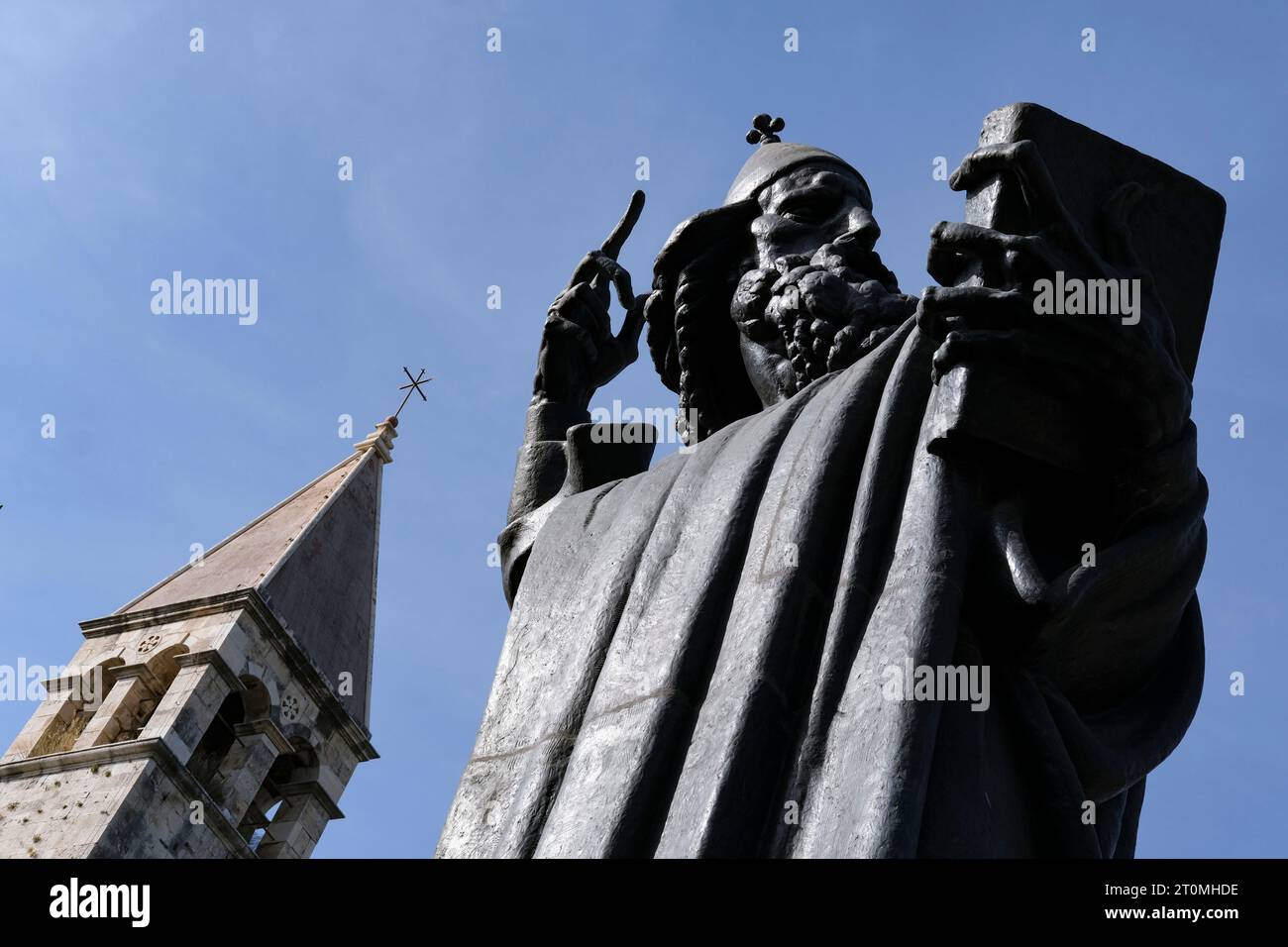 Split, Croatia. 17th Sep, 2023. The Grgur Ninski statue - Gregory of ...