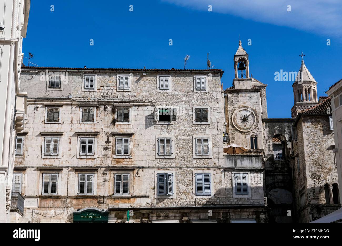 Split, Croatia. 17th Sep, 2023. The square called Pjaca (People's ...