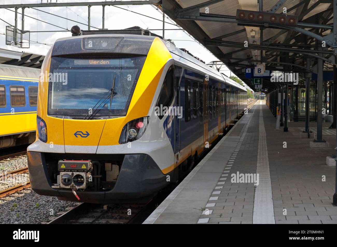 SNG sprinter as local commuter train at Apeldoorn station Stock Photo ...