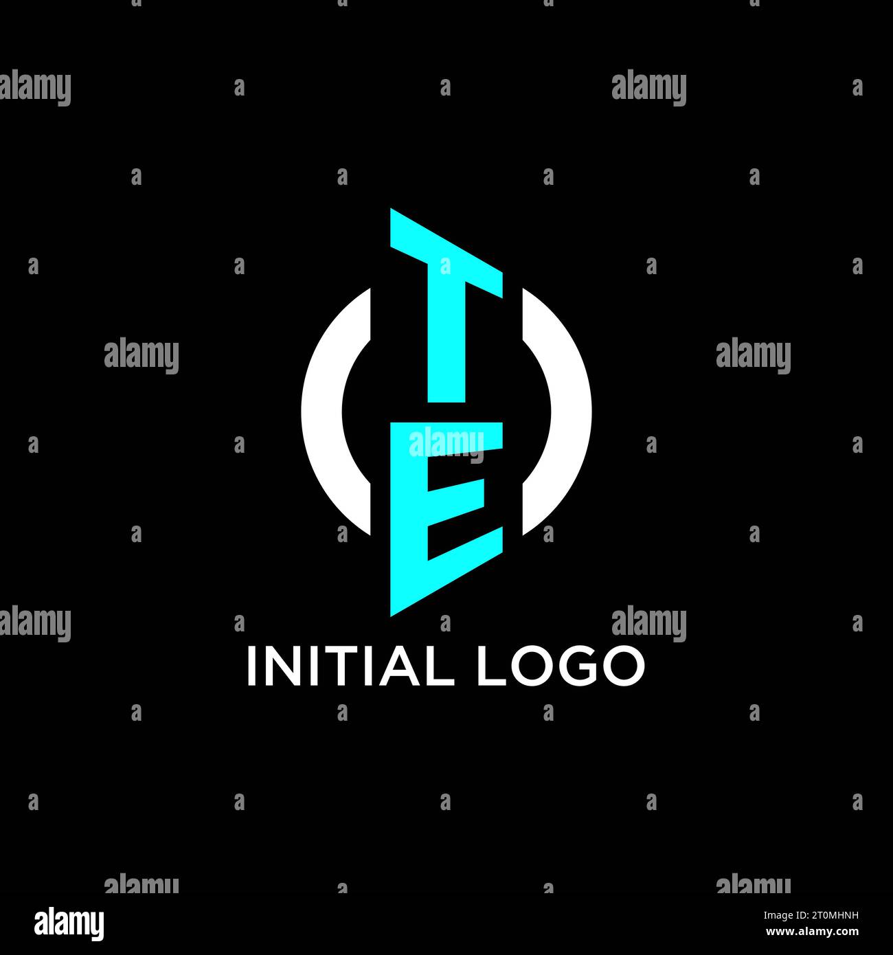 Te minimal logo design hi-res stock photography and images - Alamy