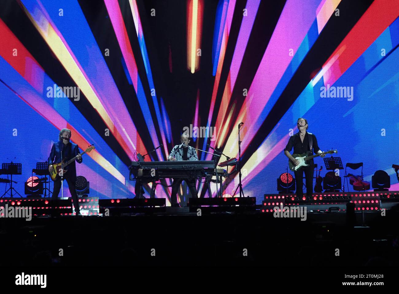 Italian pop band Pooh during “Amici X Sempre Tour 2023” at Unipol Arena ...
